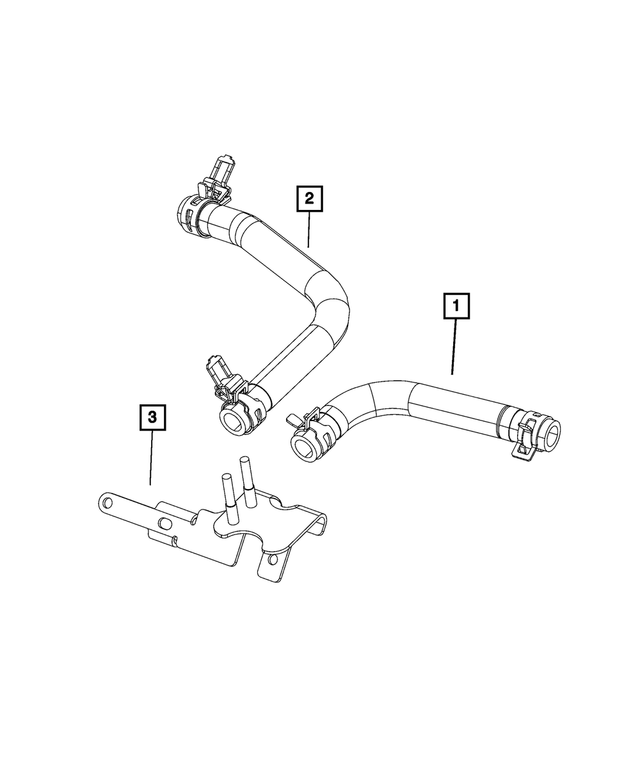 2019-2023 Ram Differential Pressure Hose 68363178AB | My Mopar Parts