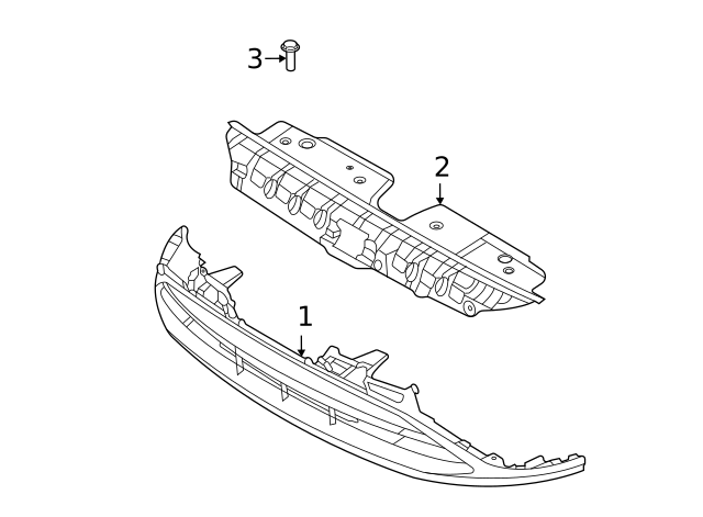Genuine Lower Grille for 2022-2023 Hyundai Kona Electric | Part# 86560 ...