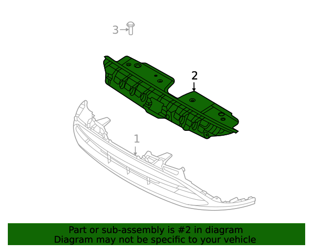 2022 Hyundai Kona Electric Grille Bracket 86360-K4AA0 | QuirkParts