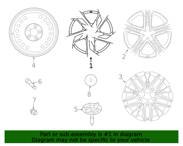 52910-L3110 - Wheel, Alloy 2021-2022 Kia K5 | Kia.Parts Store