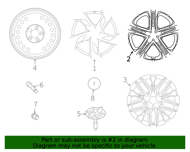 52910-L3320 - Wheel, Alloy 2021-2024 Kia K5 | Kia.Parts Store