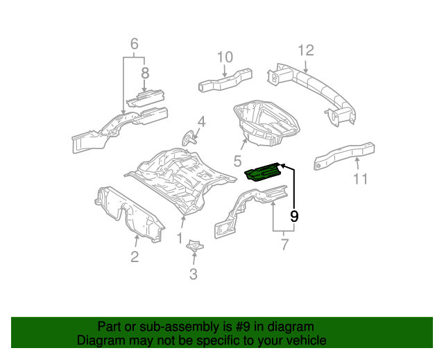 209-610-09-10 - Rail Extension 2004-2009 Mercedes-Benz | Mercedes-Benz ...