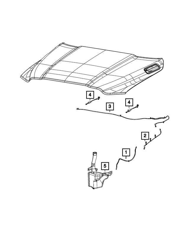 68362471AA - Windshield Washer Hose - 2019-2024 Ram | Mopar Auto Parts ...