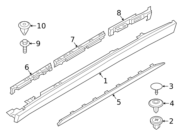 51778089932 - 2018-2023 BMW X2 Trim Plate (51-77-8-089-932) | BMW of ...