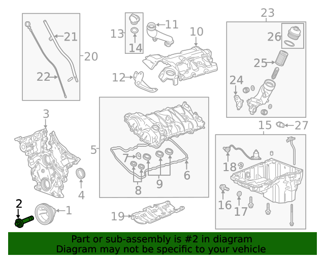 11546516 GM Crankshaft Balancer Bolt | GM Parts Store