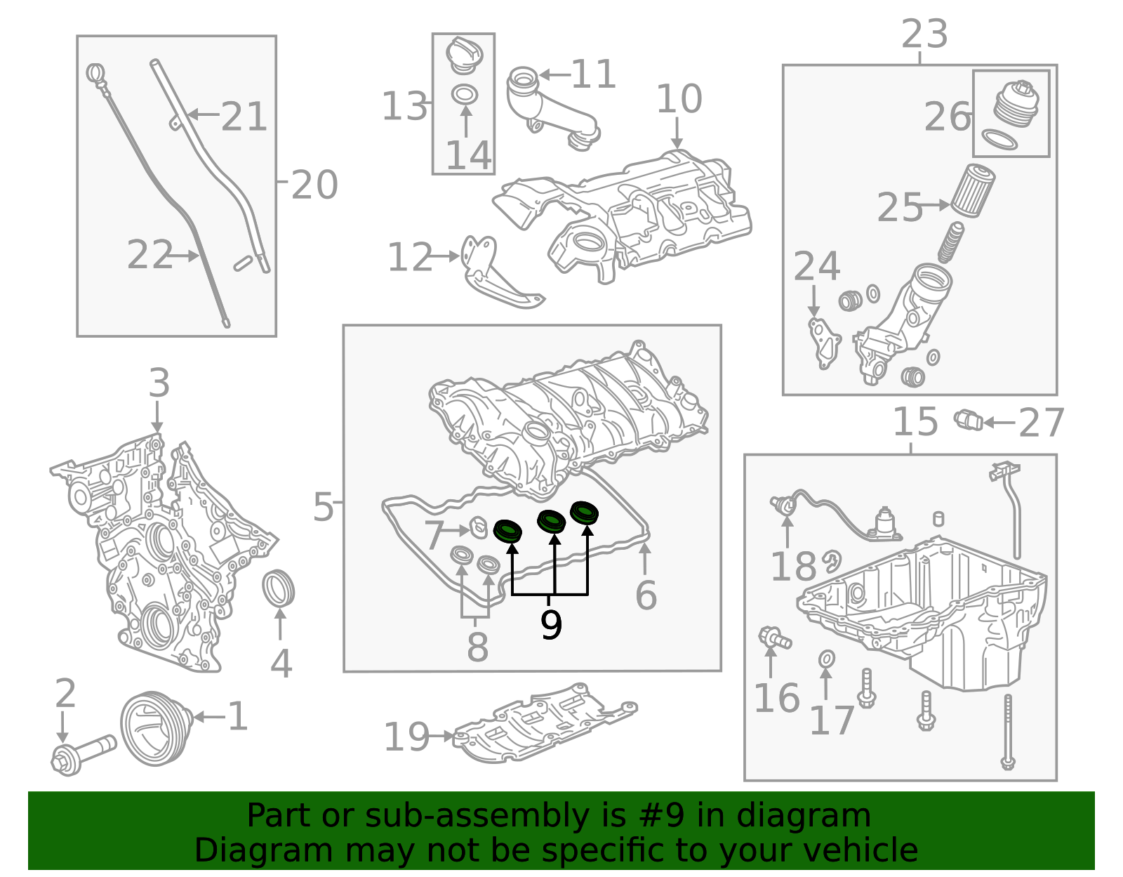 2013-2025 GM Spark Plug Shield Seal 12613249 | Courtesy Parts