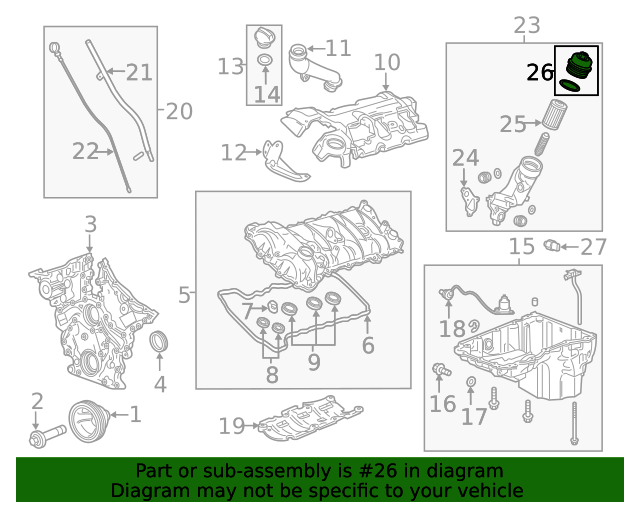 2017-2022 GM Engine Oil Filter Cap with Seal 12682013 | Capital ...