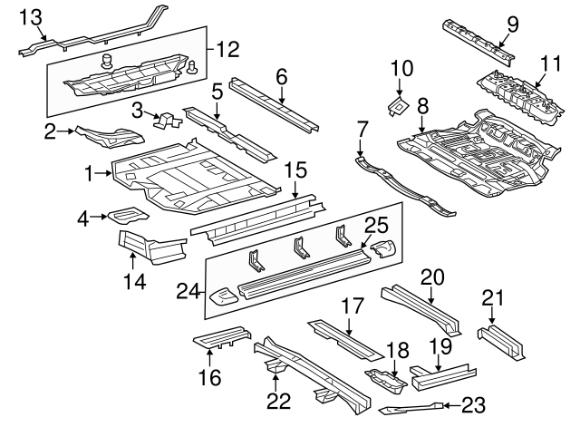 58165-0E010 - Floor Cover - 2008-2013 Toyota Highlander | OEM Genuine ...