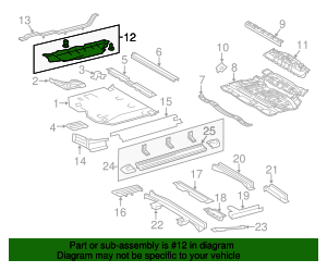 58165-0E010 - Floor Cover - 2008-2013 Toyota Highlander | OEM Genuine ...