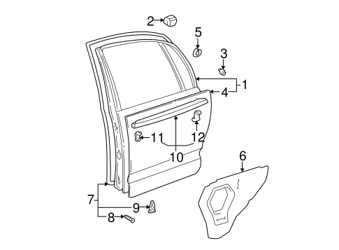 Door & Components for 2000 Lexus GS300 | Lexus of Stevens Creek Parts