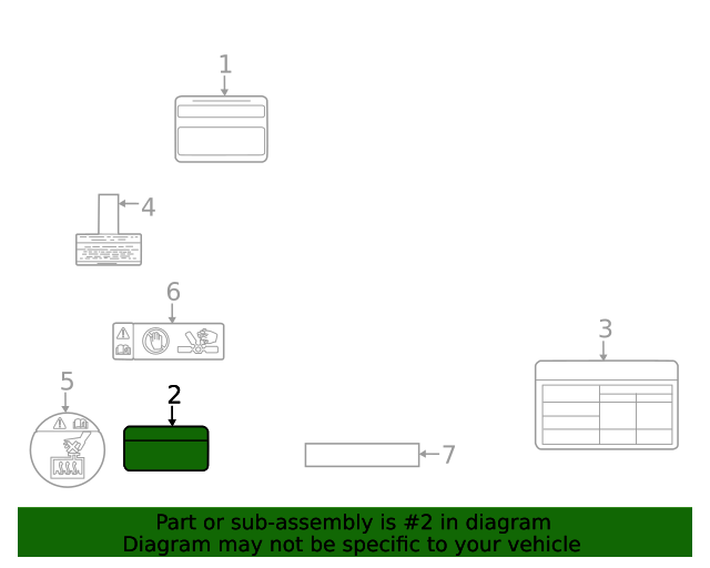 97699-R0000 - AC Label 2022 Kia Carnival | Kia.Parts Store