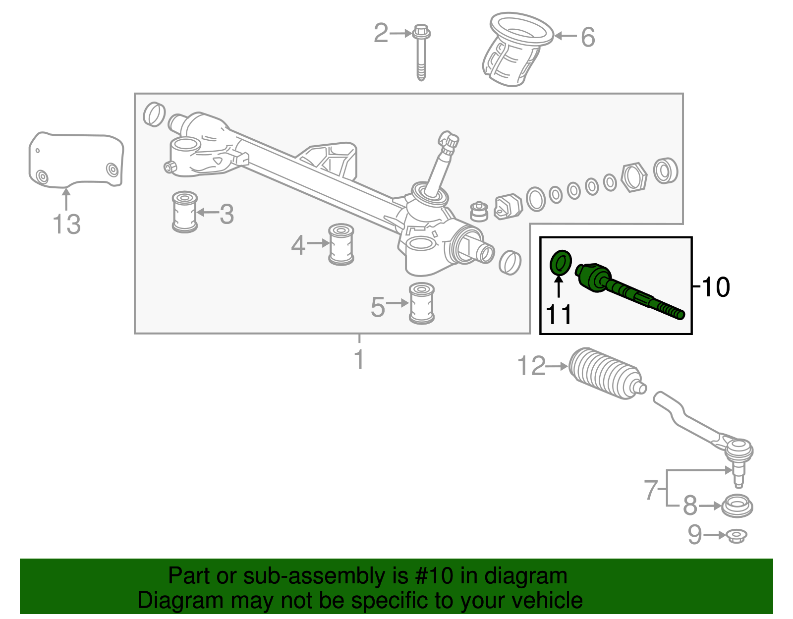 53010-TG7-A01 - 2016-2022 Honda Pilot - End Rack | Genuine Honda Parts