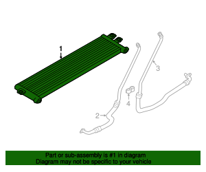 17212284540 - 2015-2021 BMW Engine Oil Cooler 172010 (17-21-2-284-540 ...