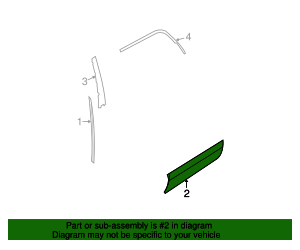 87732-1F000 - Cladding 2005-2010 Kia Sportage | Kia.Parts Store