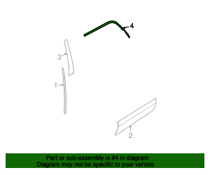 2005-2010 Kia Sportage Black Out Tape 86392-1F000 | QuirkParts