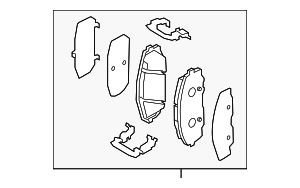 2015-2021 Kia Sedona Brake Pads Front 58101-A9A00 | OEM Parts Online