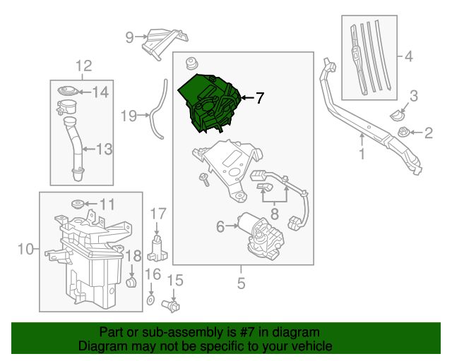 85112-11050 - Windshield Wiper Motor Cover 2018-2024 Lexus ...