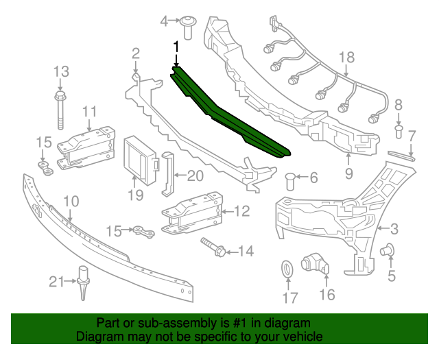 2012-2018 Mercedes-Benz Mount Panel 2188853865 | AutoNationParts.com