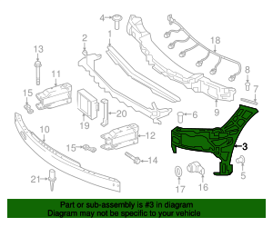 218-885-29-65 - Bumper Guide 2015-2018 Mercedes-Benz | AutoNationParts.com