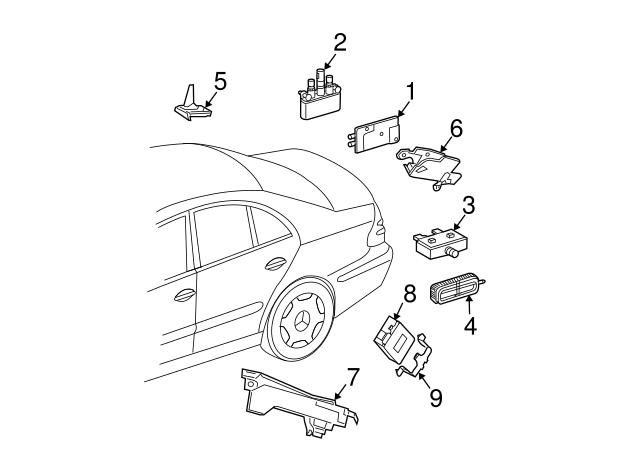 211-820-87-26 - Control Module 2003-2011 Mercedes-Benz | Mercedes-Benz ...