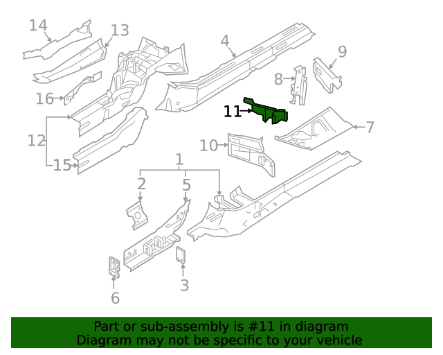 80A-802-277-STL - Reinforced Bracket 2018-2023 Audi | Audi OEM Parts