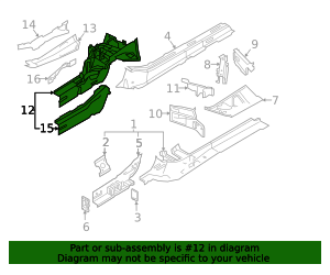 2020-2022 Audi Apron/Rail Assembly 80A-805-139-TB-STL | Audi USA Parts