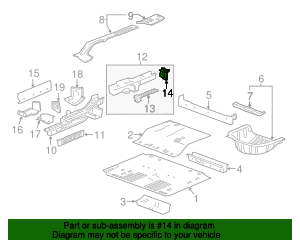 84510129 - F Plate 2018-2024 GM | AutoNationParts.com