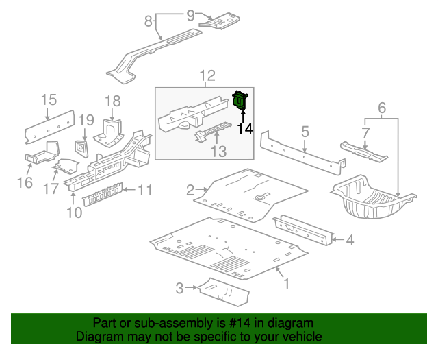 84510129 - F Plate 2018-2024 GM | AutoNationParts.com