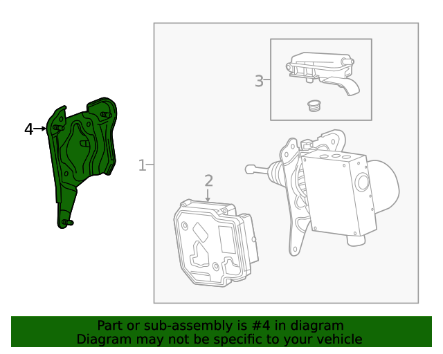 2019-2022 GM Brake Master Cylinder Adapter 84628523 | GMPartsDirect.com