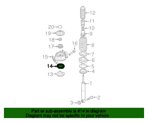 958-343-524-00 - Coil Spring Shim 2011-2018 Porsche Cayenne ...