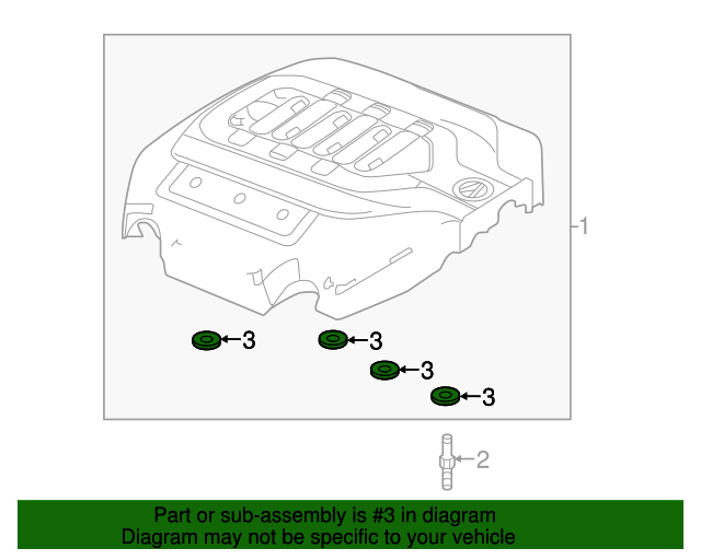 2014-2024 Acura Engine Cover Rubber Mount 17122-5G0-A00 | OEMAcuraPart