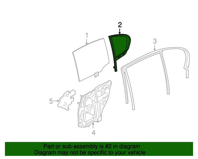 51-35-7-384-217 - Vent Window Assembly 2016-2019 BMW | AutoNationParts.com