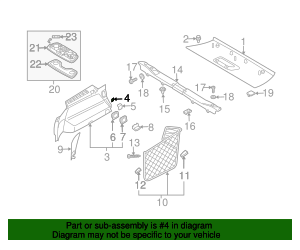 2003-2014 Volvo XC90 Side Trim Panel Plug 39973606 | TascaParts.com
