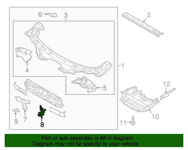 2016-2023 Mazda MX-5 Miata Lower Bracket N243-54-15X | Florida Mazda Parts