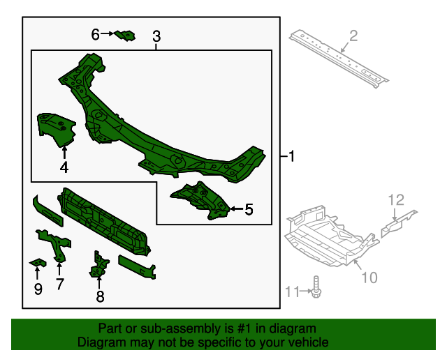 N243-53-100A - Radiator Support - 2016-2020 Mazda MX-5 Miata | Werner ...