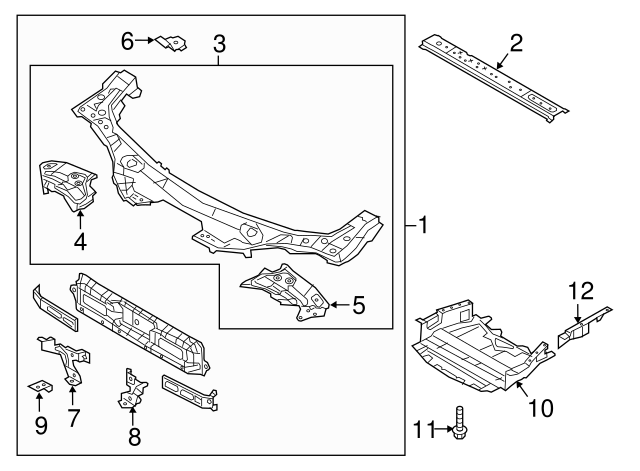 2016-2023 Mazda MX-5 Miata Lower Bracket N243-54-15X | Florida Mazda Parts
