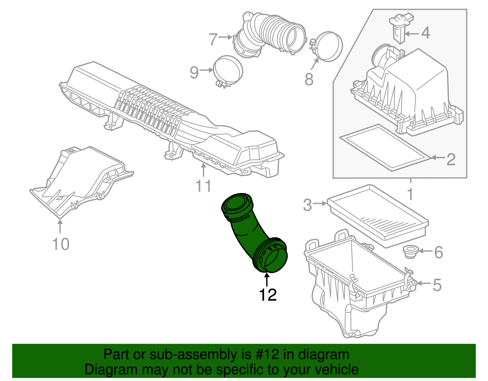 2018-2022 Toyota Inlet Tube 17752-0T080 | OEM Parts Online