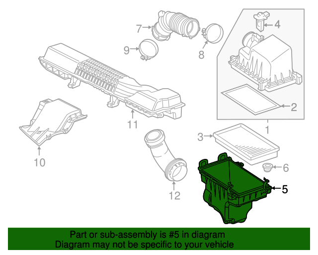 17701-0T210 - Case Sub Assembly Air C - 2018-2022 Toyota | OEM Genuine ...