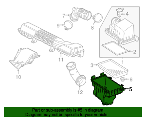 17701-0T180 - Air Cleaner Body - 2018-2022 Toyota C-HR | OEM Genuine ...