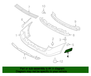 Hyundai - 86621-4D000 - Lower Bracket - 2007-2008 Hyundai Entourage ...