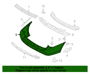 2007-2008 Hyundai Entourage Bumper Cover 86611-4J012 | QuirkParts