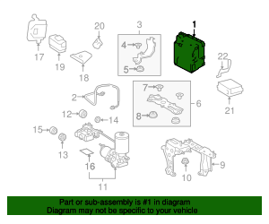 Genuine Toyota Actuator Assembly, Brake part# 44050-48320 for 2008-2019 ...