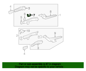 57155-06010 - Side Reinforced - 2002-2018 Toyota | Lithia Toyota Parts