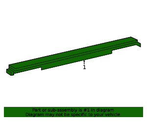 75554-48100 - Roof Drip Molding 2021-2024 Toyota Venza | AutoNation Parts
