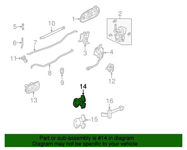 67910-S01-A01ZZ - Upper Hinge 1990-2001 Honda | Honda Parts Online