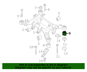 Genuine BMW 33-31-6-882-794 | Suspension Cross-Member Mount Bushing ...