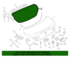 51-76-7-288-203 - Trunk lid sealing 2012-2019 BMW | AutoNation Parts
