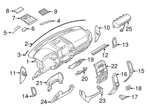 2015-2020 Ford F-150 Closure Panel JL3Z-1504459-BC | FordPartsOnSale.com
