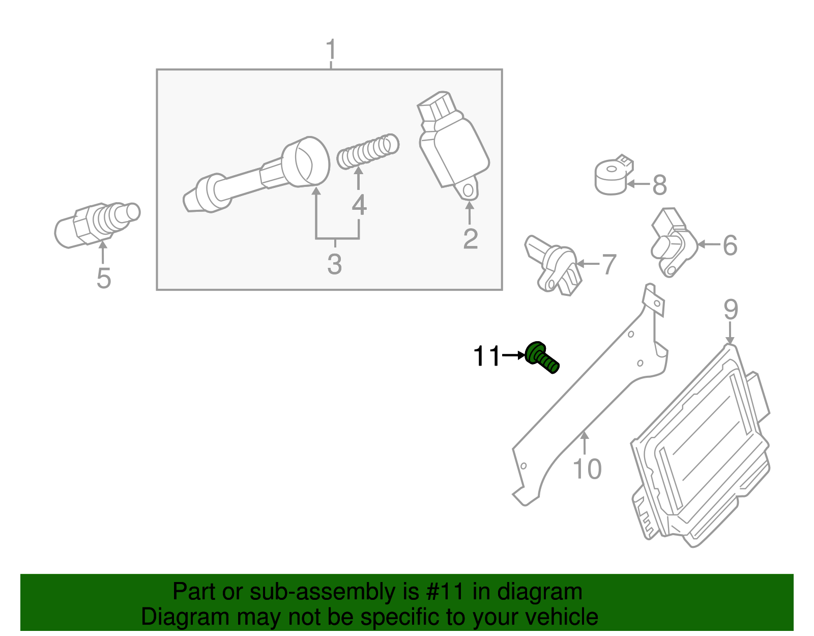 2005-2024 Nissan ECM Screw 01456-00031 | TascaParts.com