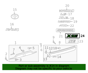 2021-2024 Toyota RAV4 Prime Nameplate 75443-42130 | Toyota Parts Express